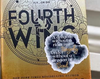 Fourth Wing: A Dragon Without Its Rider is a Tragedy Sticker - Etsy