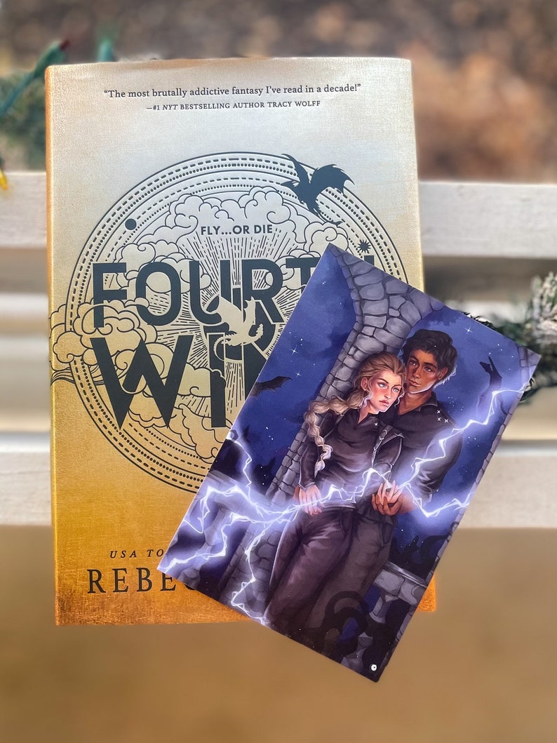 Fourth Wing Violet and Xaden Art Print - Etsy