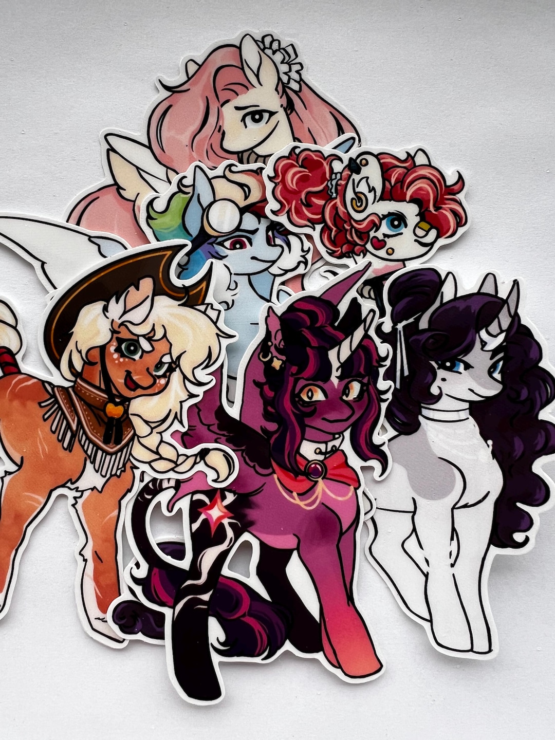 MLP Vinyl Stickers, Twilight Sparkle, Rarity, Rainbow Dash, Fluttershy ...