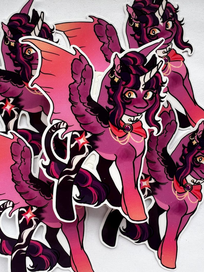MLP Vinyl Stickers, Twilight Sparkle, Rarity, Rainbow Dash, Fluttershy ...