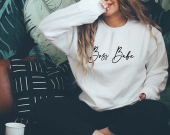 Boss Babe Sweatshirt - Etsy