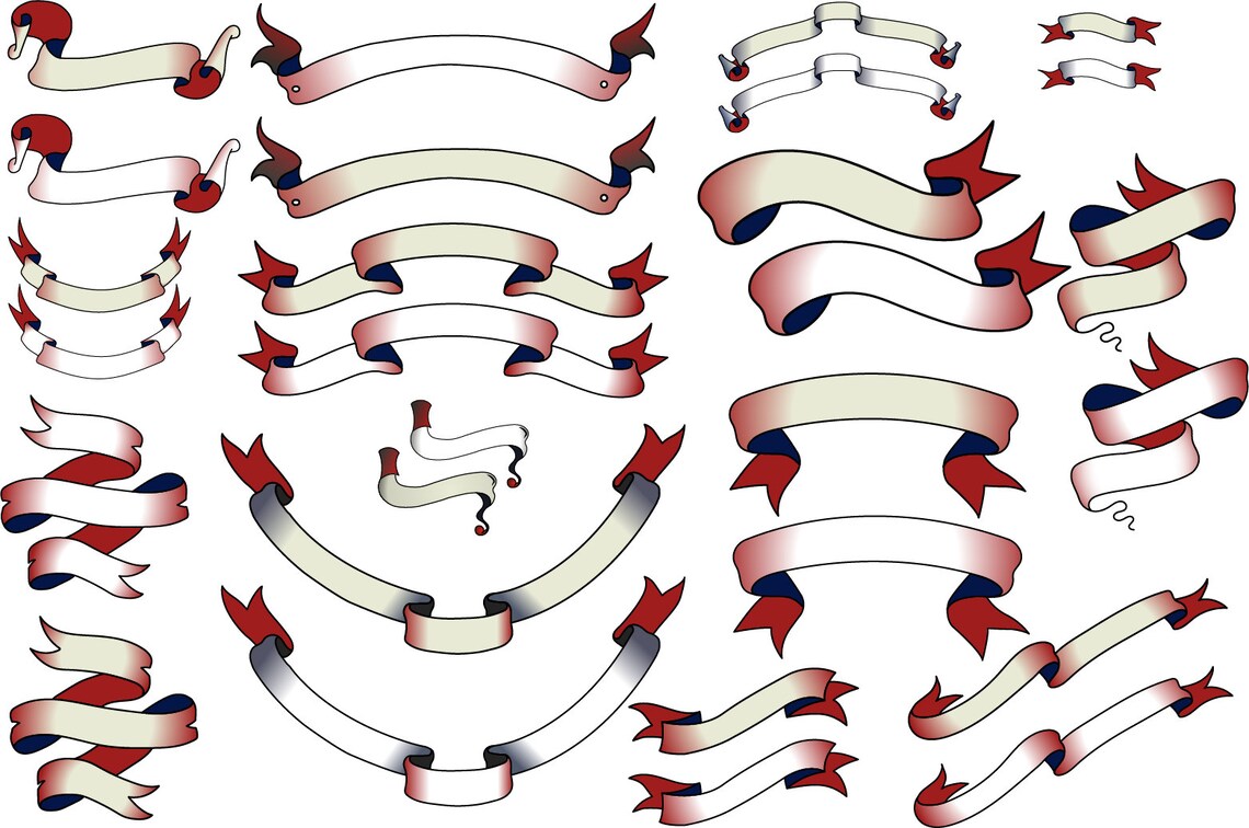 Vintage Banners - Traditional Banners, Digital Banners - Etsy