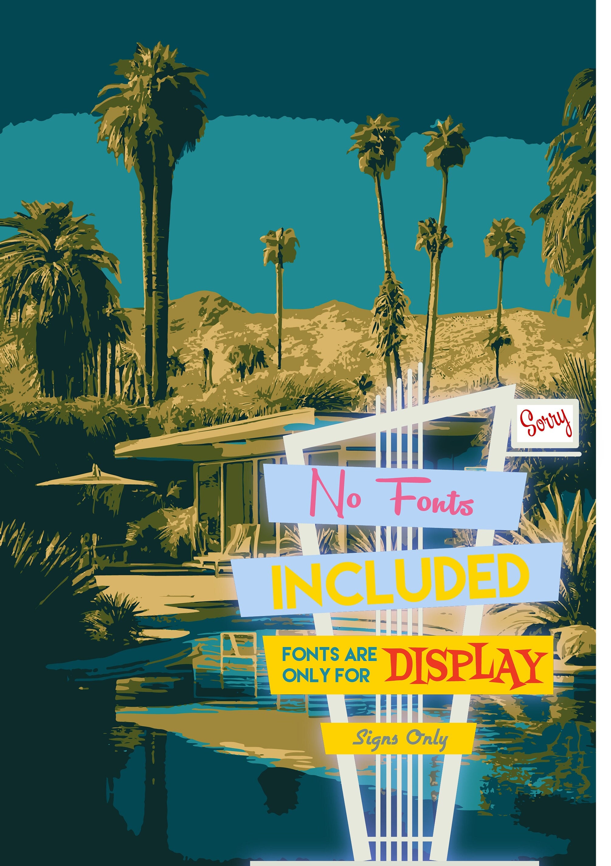 Atomic Age Sign Shapes - Midcentury Modern Signs, Retro Signs, Motel ...