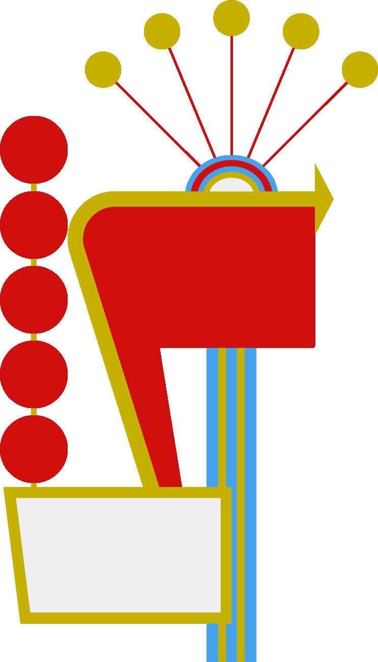 Atomic Age Sign Shapes - Midcentury Modern Signs, Retro Signs, Motel ...