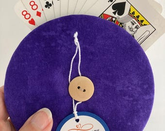 Helping Hand Playing Card Holder From Recycled CD or DVD Great for ...