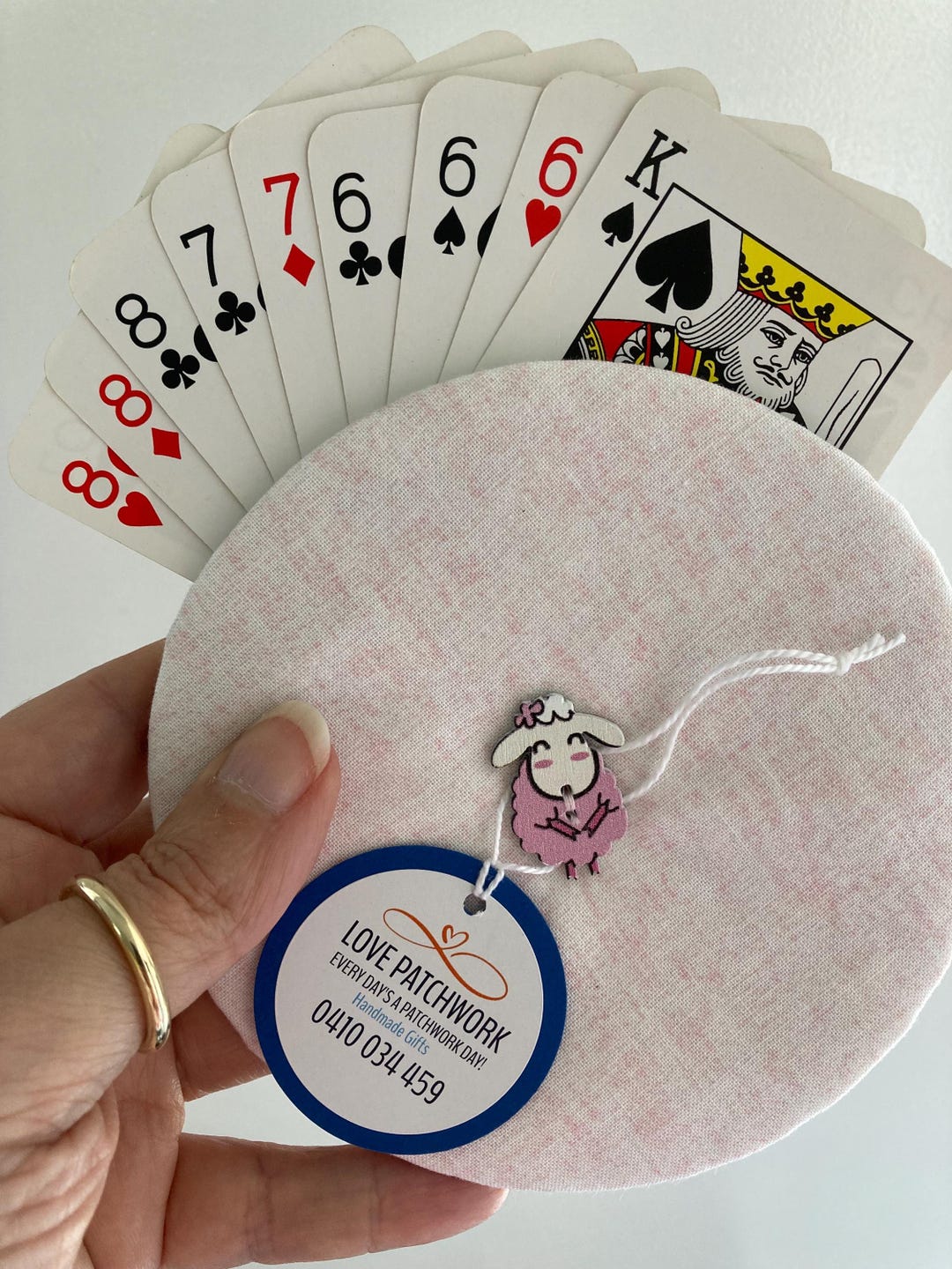 Helping Hand Playing Card Holder From Recycled CD or DVD Great for ...