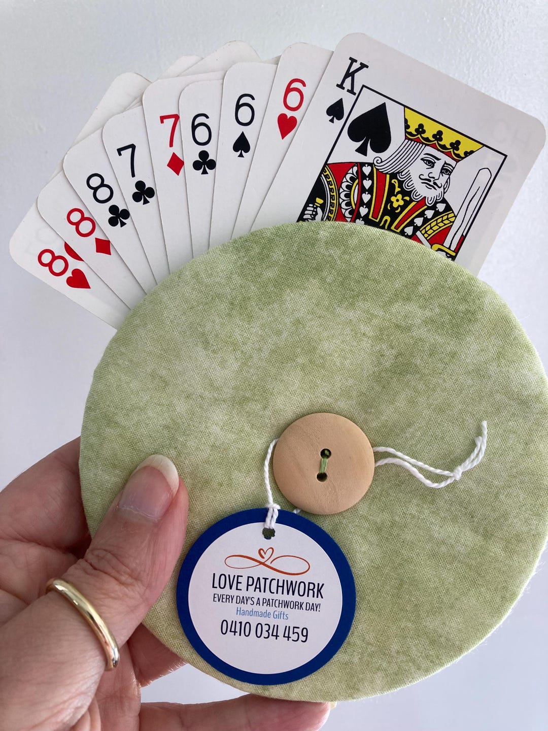 Helping Hand Playing Card Holder From Recycled CD or DVD Great for ...