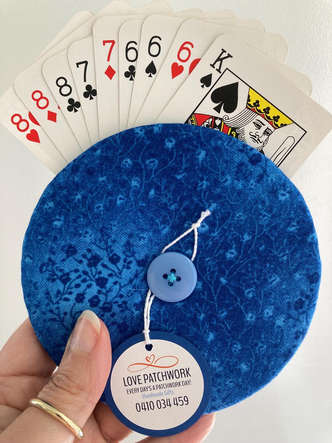Helping Hand Playing Card Holder From Recycled CD or DVD Great for ...