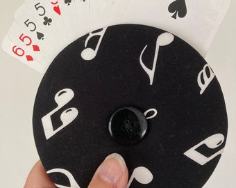 Helping Hand Playing Card Holder From Recycled CD or DVD Great for ...