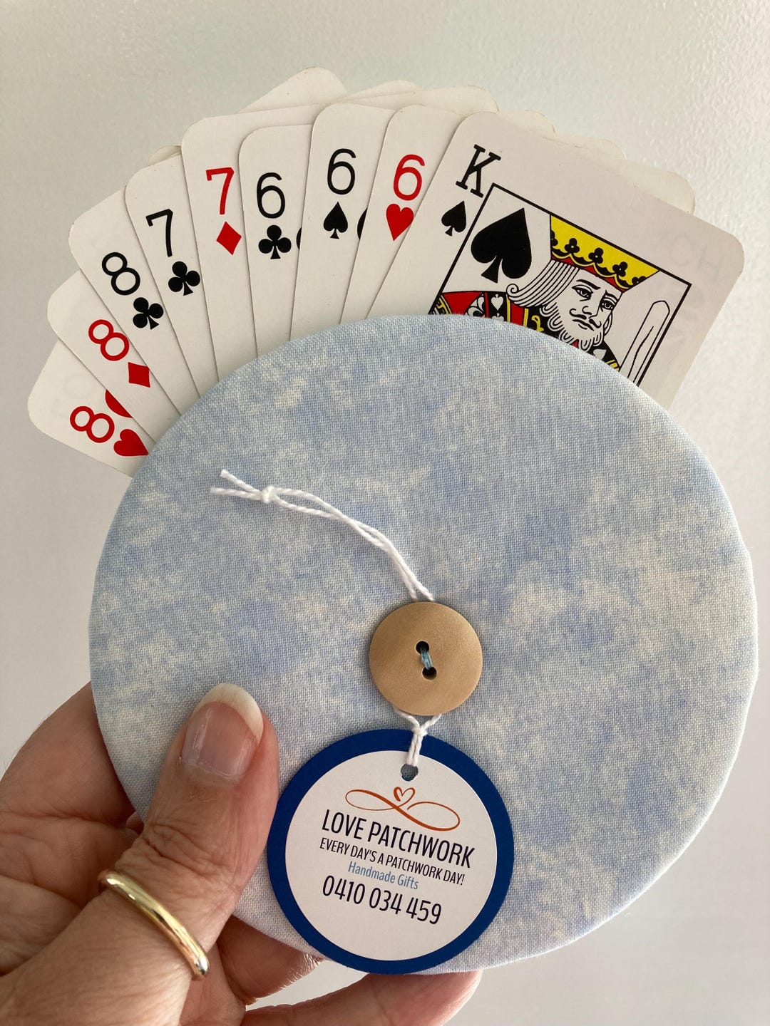 Helping Hand Playing Card Holder From Recycled CD or DVD Great for ...