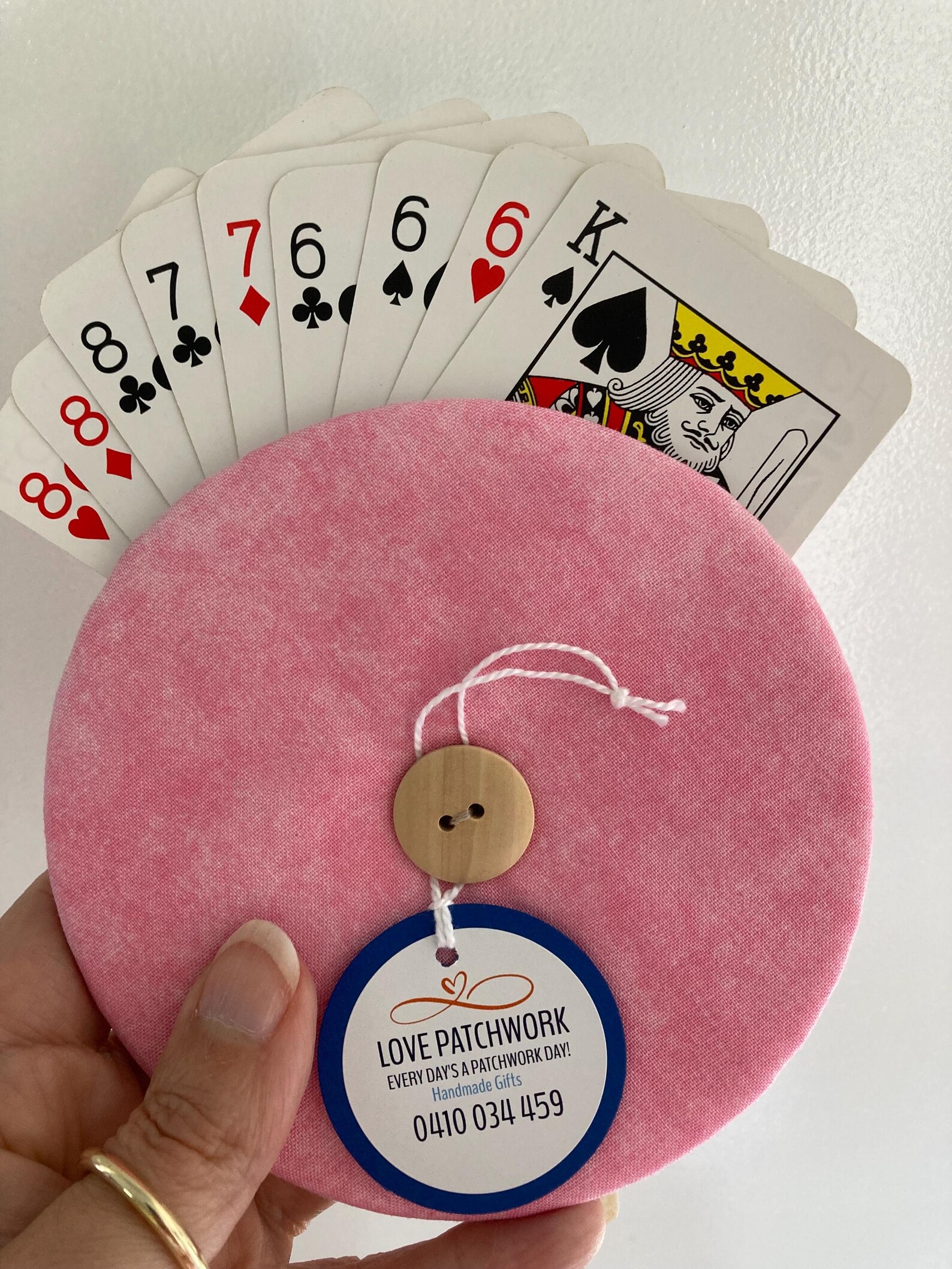 Helping Hand Playing Card Holder From Recycled CD or DVD Great for ...