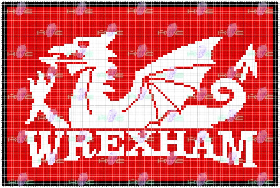 Wrexham FC C2C Blanket Pattern - Etsy