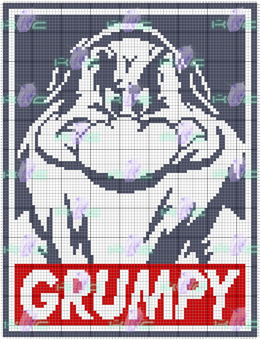 Disney Snow White Grumpy C2C Blanket, Cross Stitch Pattern (PDF ...