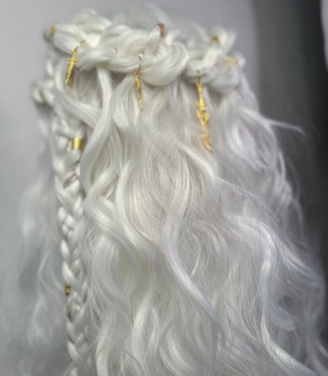 Lagertha Inspired Elf Lace Front Braided Wig, Cosplay Wig, Larp Wig ...