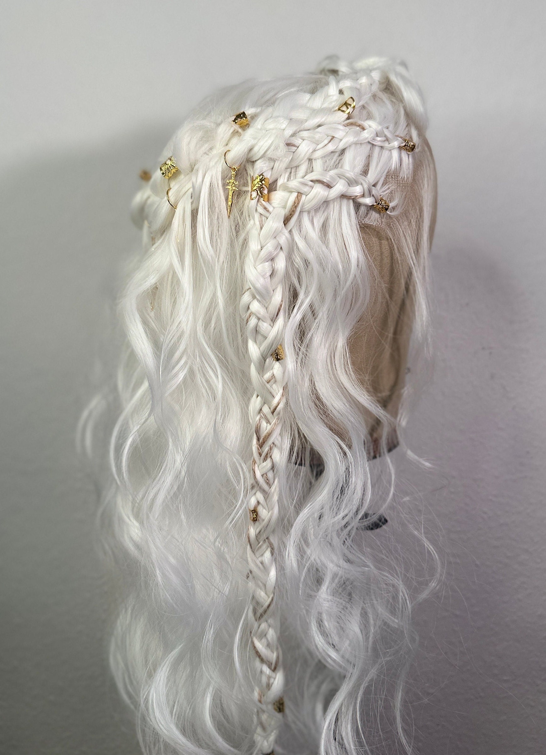 Lagertha Inspired Elf Lace Front Braided Wig, Cosplay Wig, Larp Wig ...