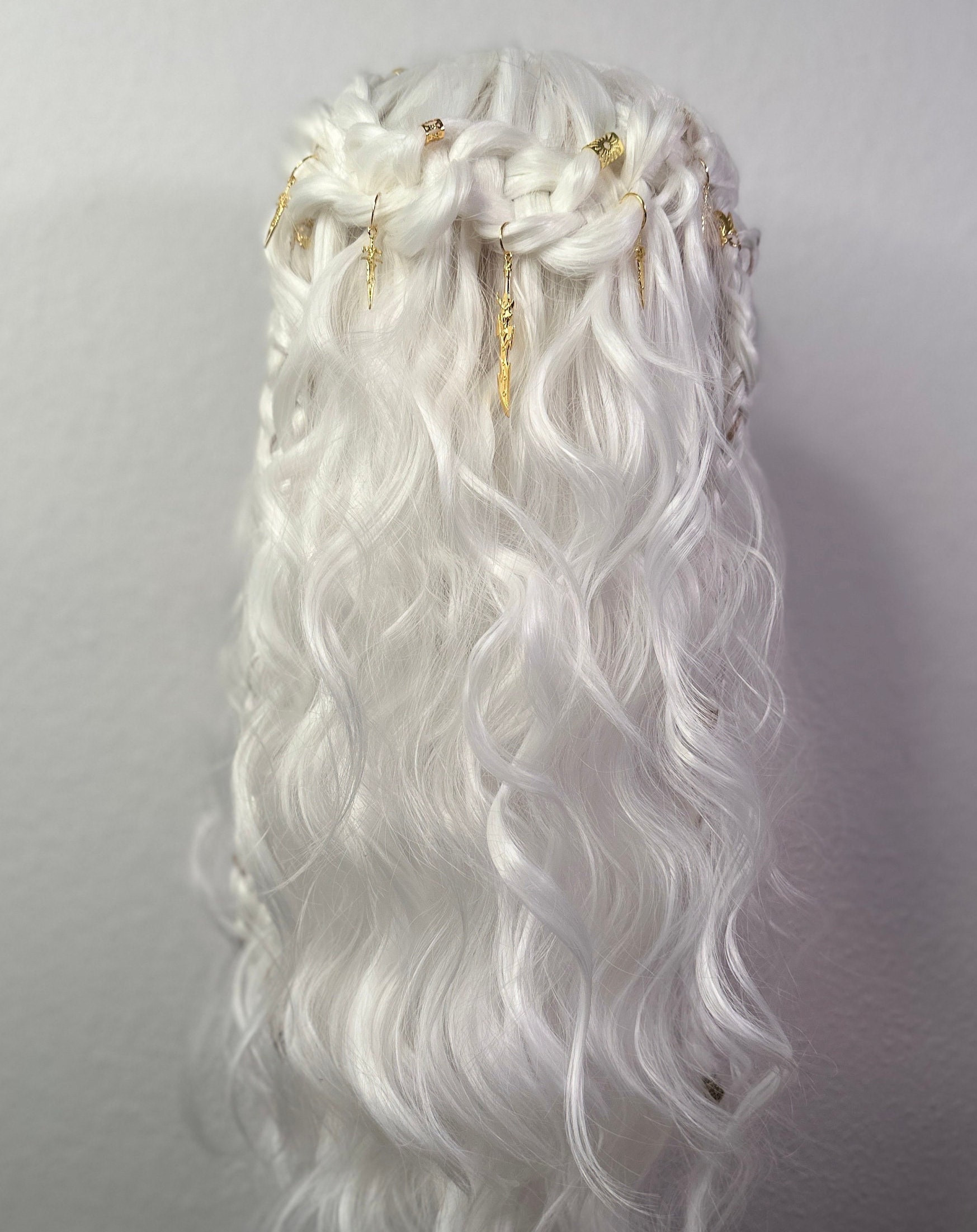 Lagertha Inspired Elf Lace Front Braided Wig, Cosplay Wig, Larp Wig ...