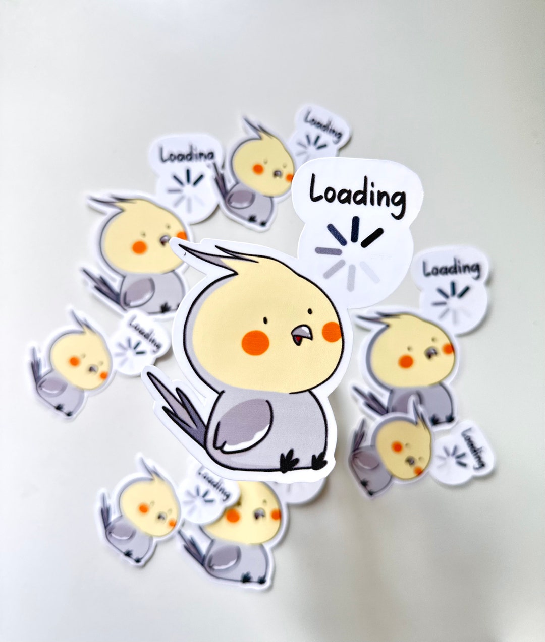 Cockatiel Loading Sticker- Cute and Funny Parrot Stickers - Etsy
