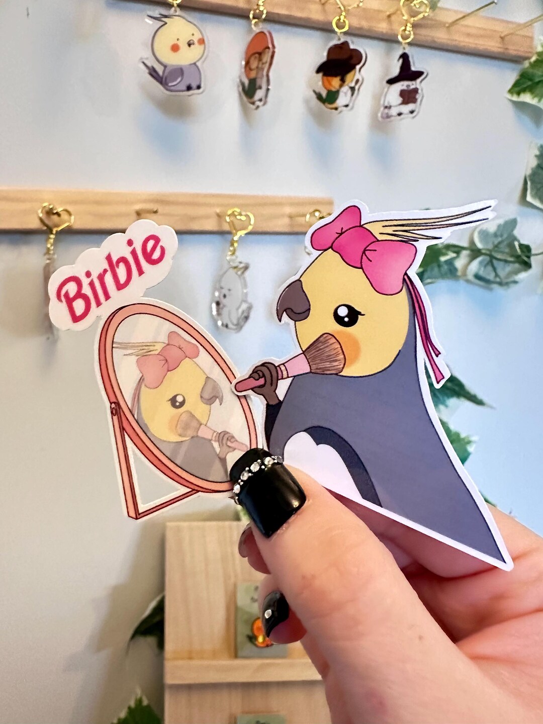 Birbie Cockatiel Parrot Sticker - 2 Piece - Etsy