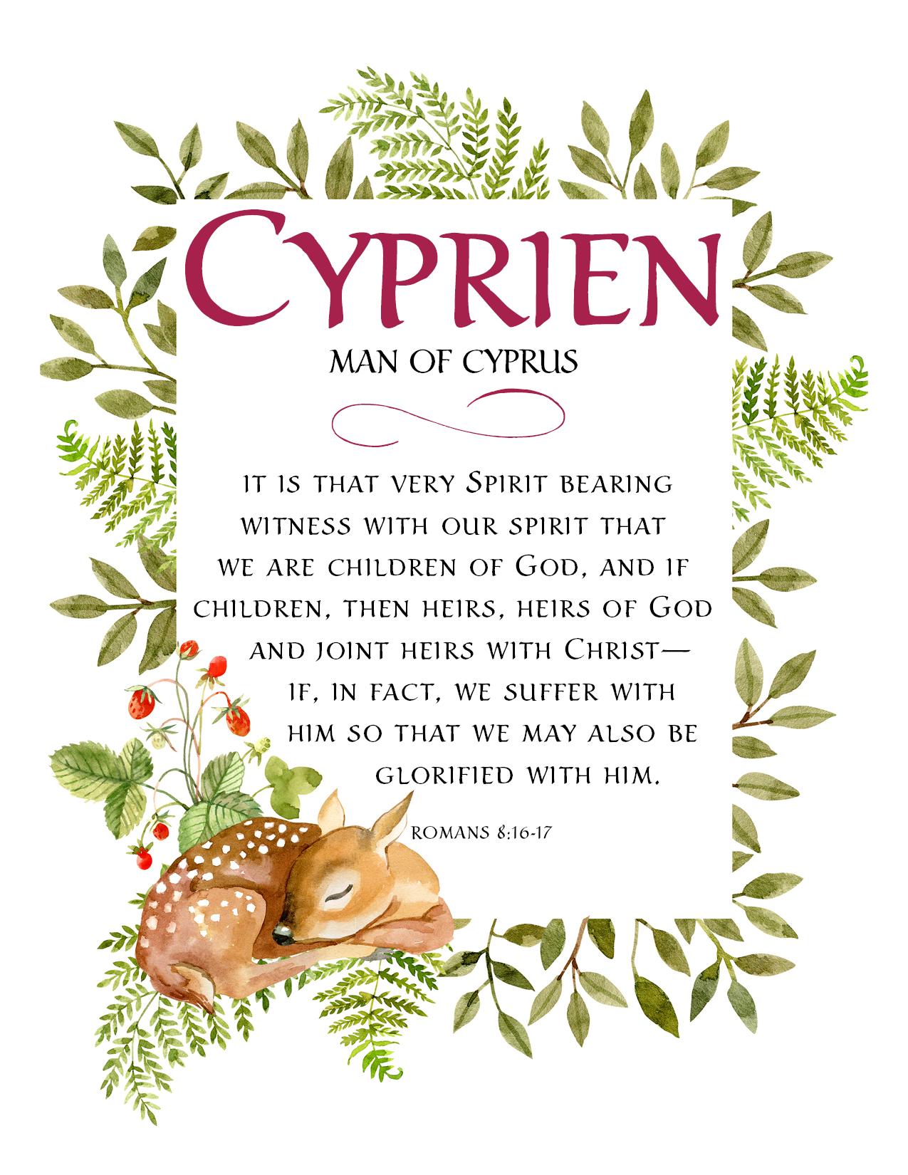 Personalized Name Meaning Card 4 Up: Floral Bible Verse (digital ...