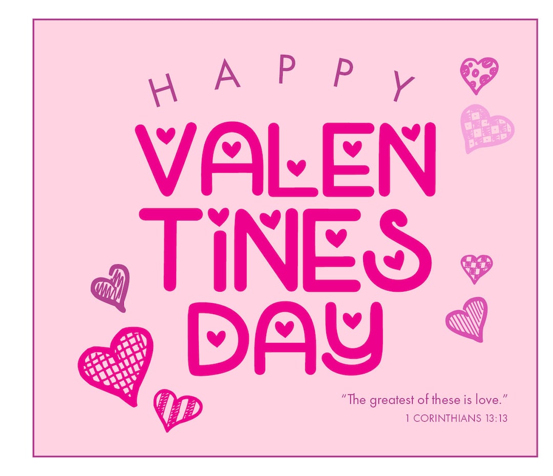 Valentines Day Gift Tag Printable, 1 Corinthians 13:13 (digital ...