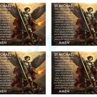 St. Michael Prayer Printable Poster Traditional Catholic Blessing Archangel Saint Michael ...