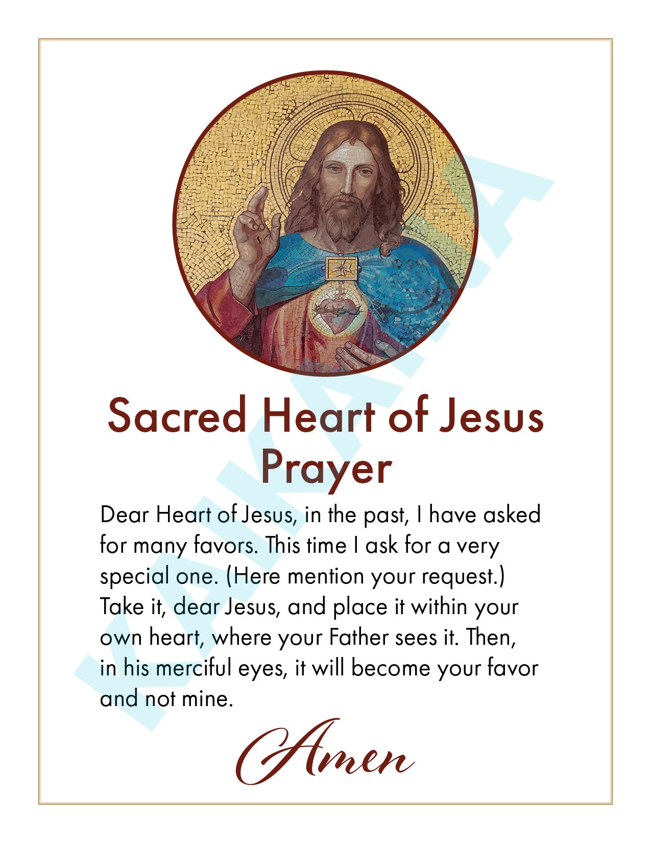 Sacred Heart Of Jesus Images With Prayers Leaflet Publications