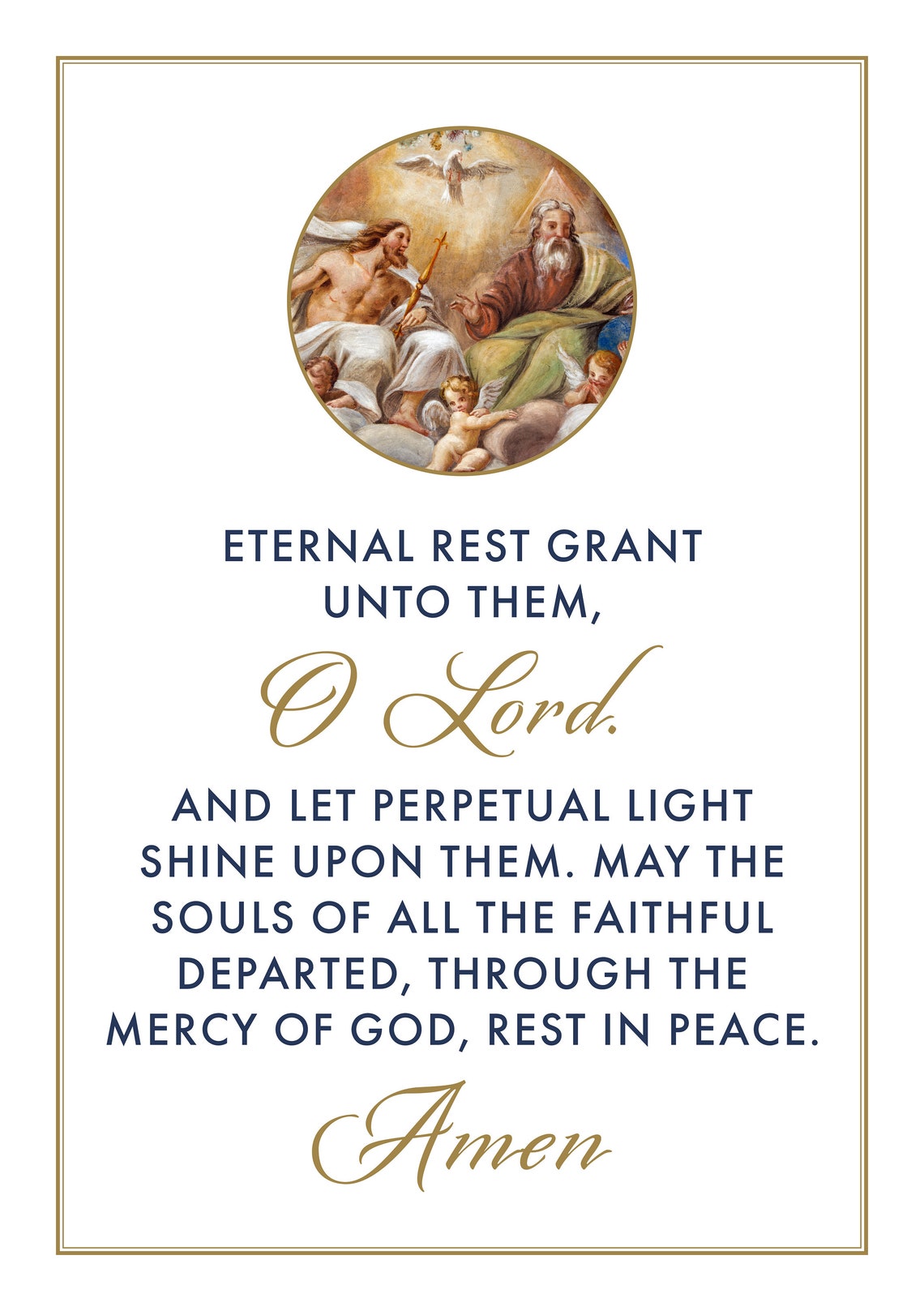 Eternal Rest Prayer Poster A2 Size Downloadable and - Etsy