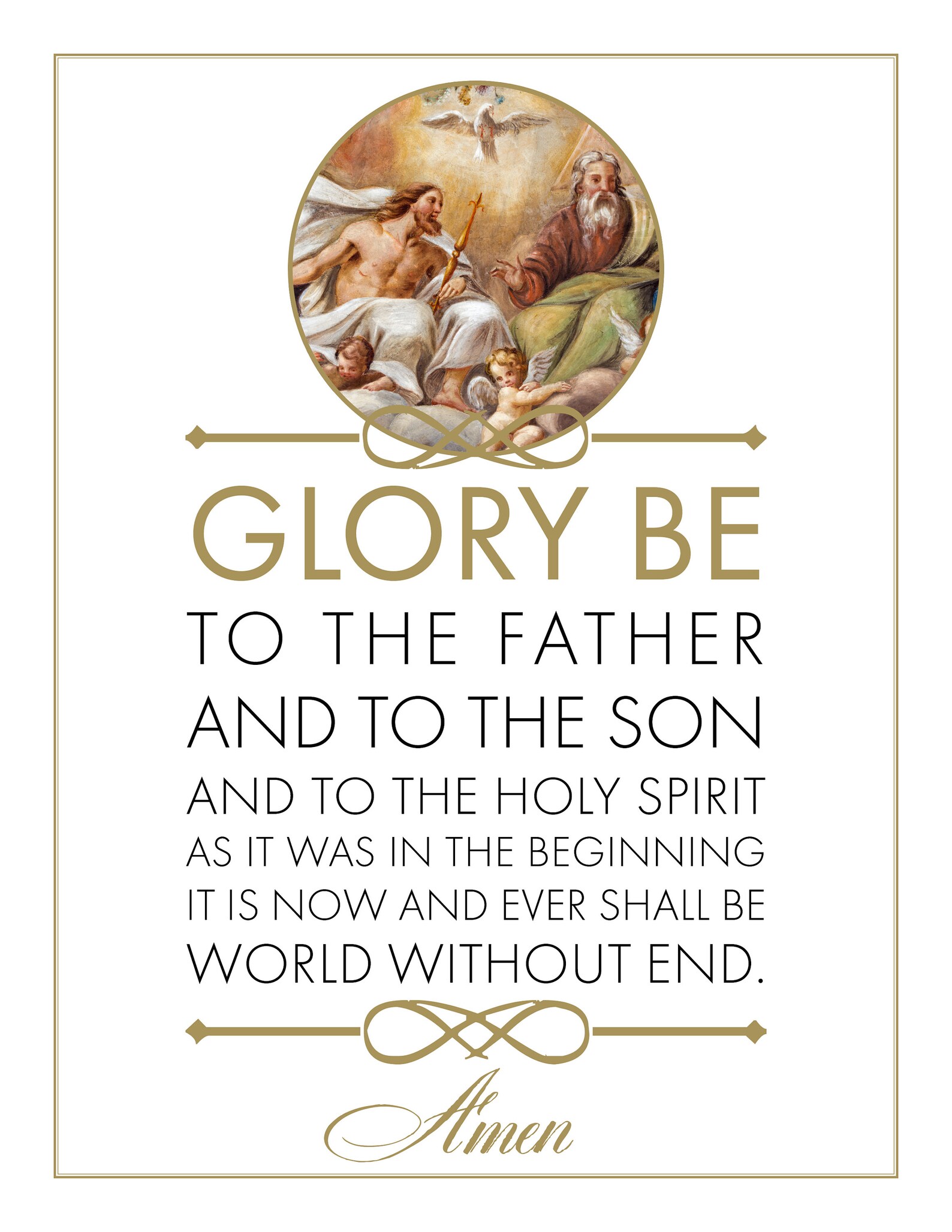 Glory Be Prayer Download Printable 8.5 X11 Poster - Etsy