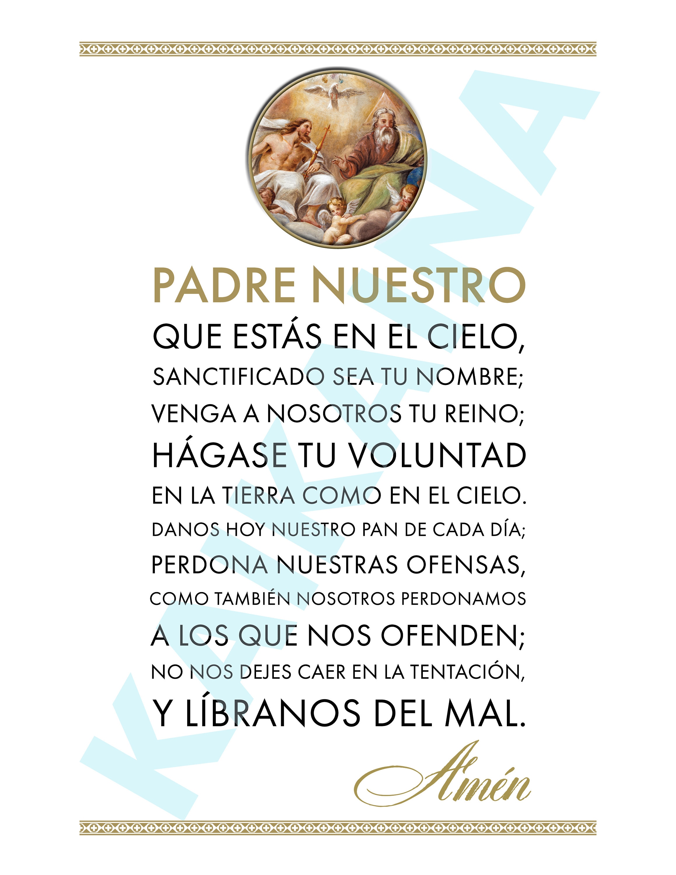Padre Nuestro Prayer Poster in Spanish (digital Download) - Etsy