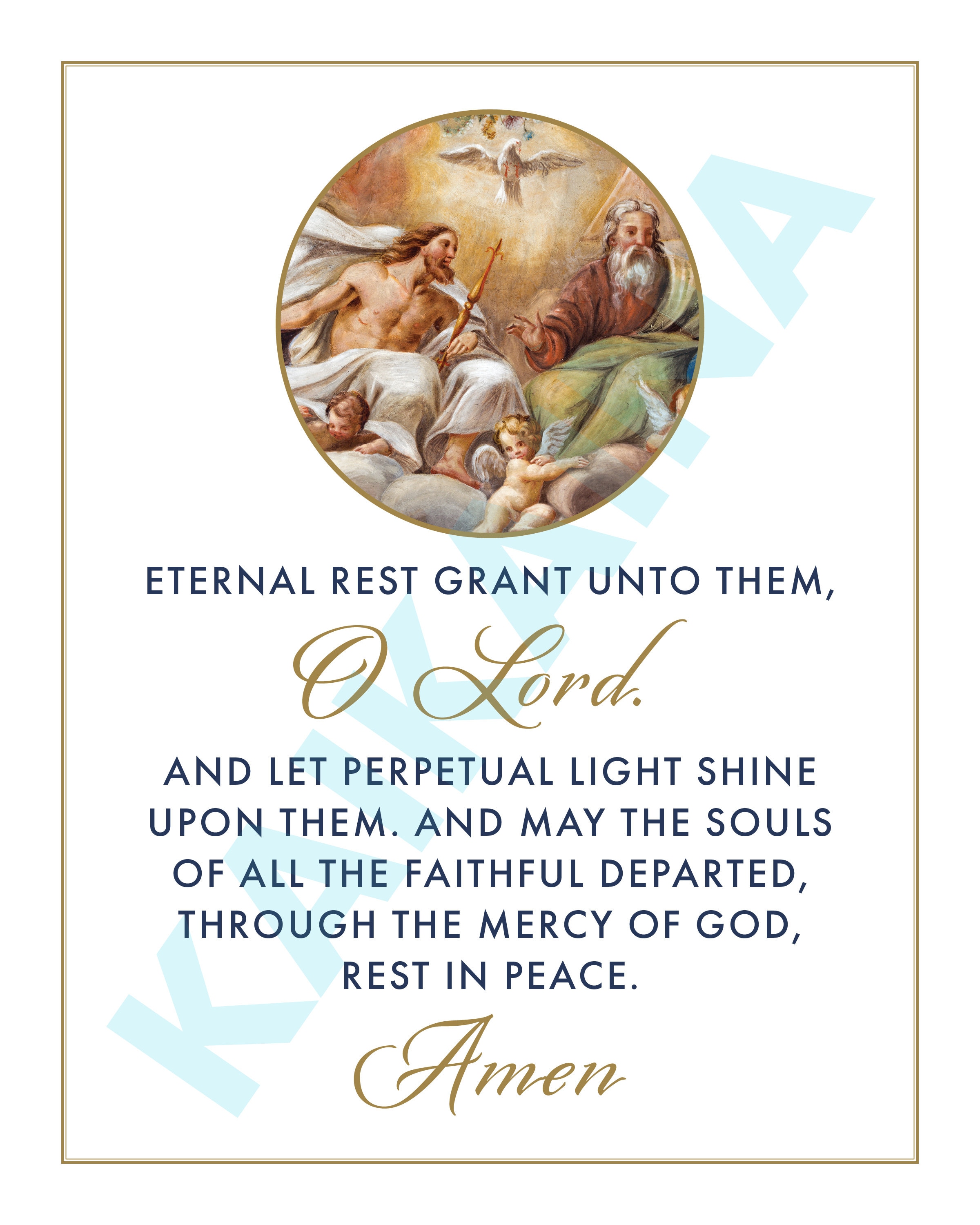 Eternal Rest Prayer Poster 8x10 Downloadable and Printable Catholic ...