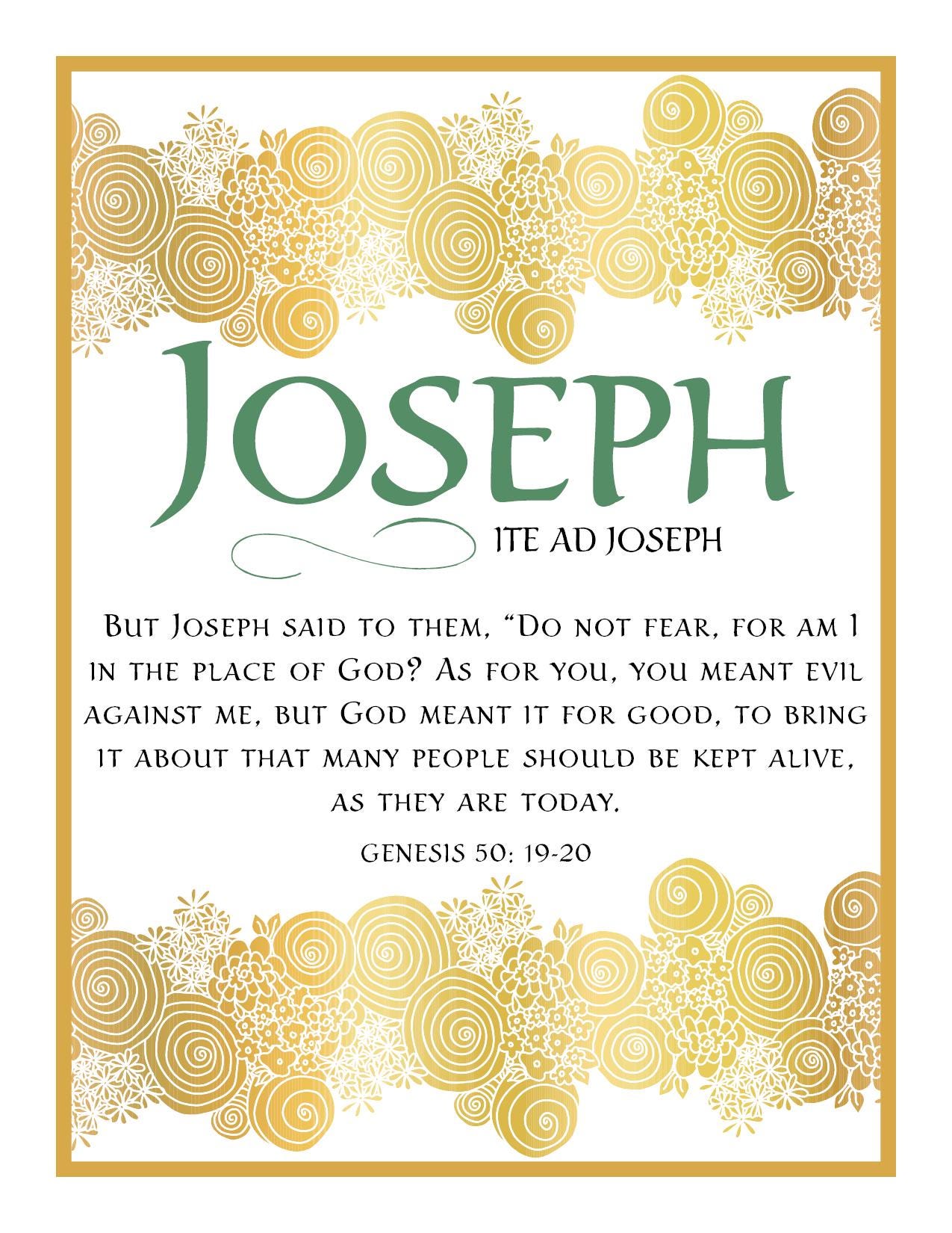 Personalized Name Meaning Card 4 Up: Floral Bible Verse (digital ...