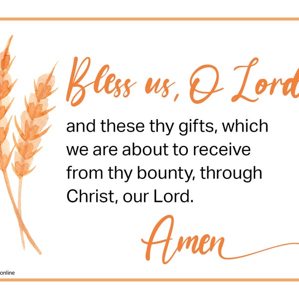 Table Blessing - Etsy