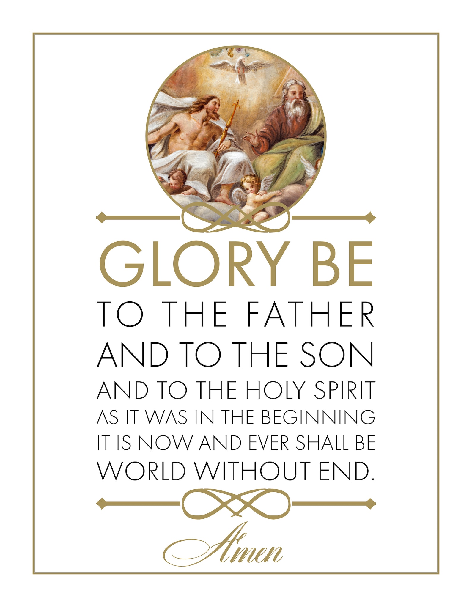 Glory Be Prayer Download Printable 8.5 X11 Poster - Etsy