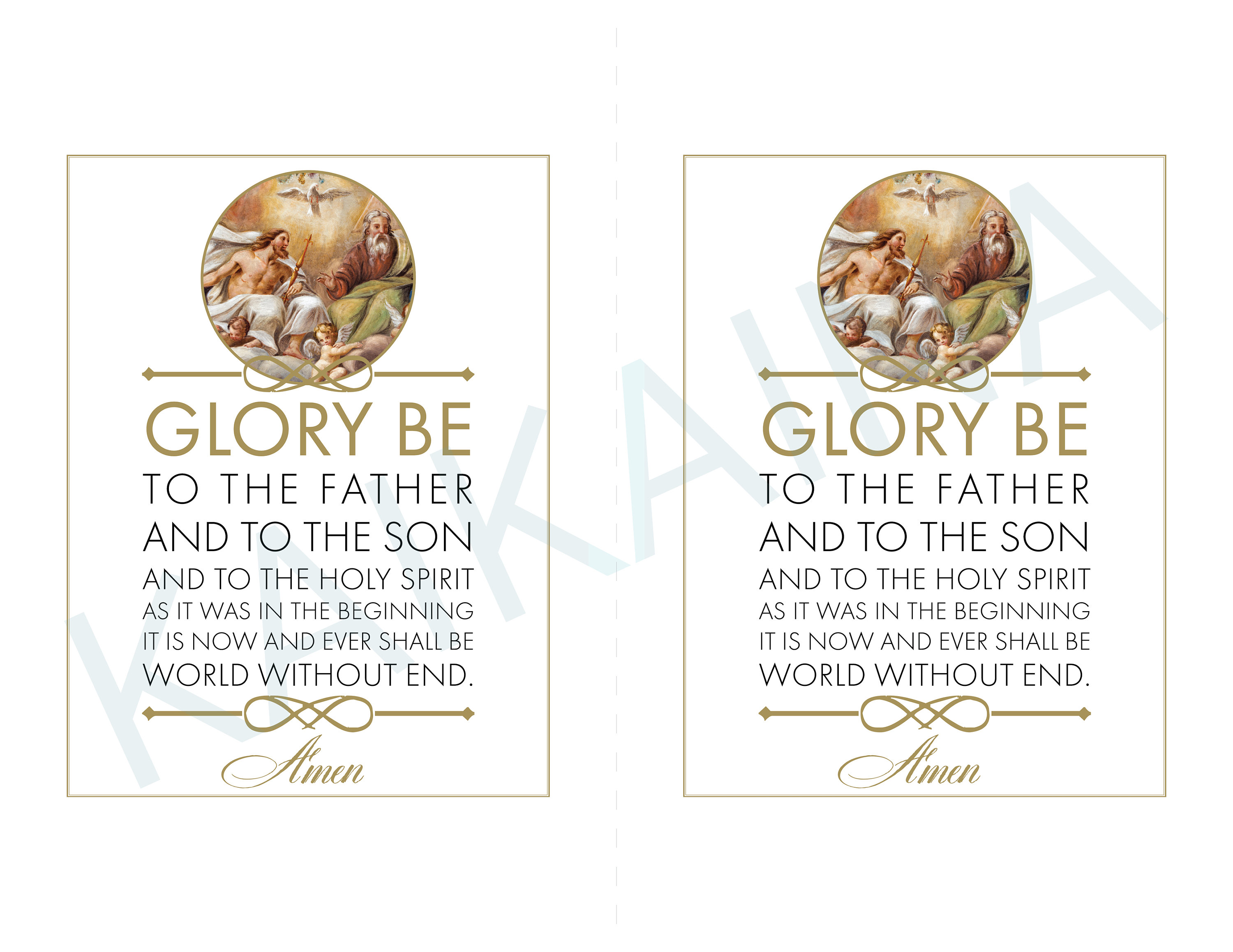 Glory Be Prayer Printable: Catholic Art (digital Download) - Etsy