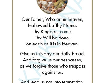 Our Father Prayer | Catholic Poster | 8.5 X 11 Inches - Etsy