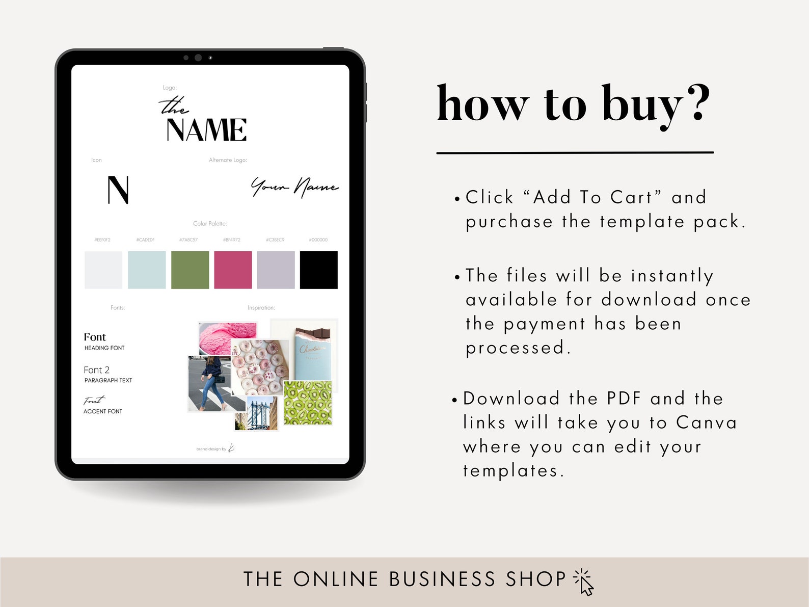 Bright and Bold Canva Brand Kit Template 2 | Branding Kit | Premade ...
