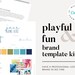 Playful and Fun Canva Brand Kit Template | Branding Kit | Premade ...