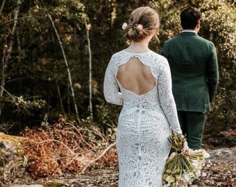 Natalie Mikado Mermaid Wedding Dress With Tiered Skirt - Etsy