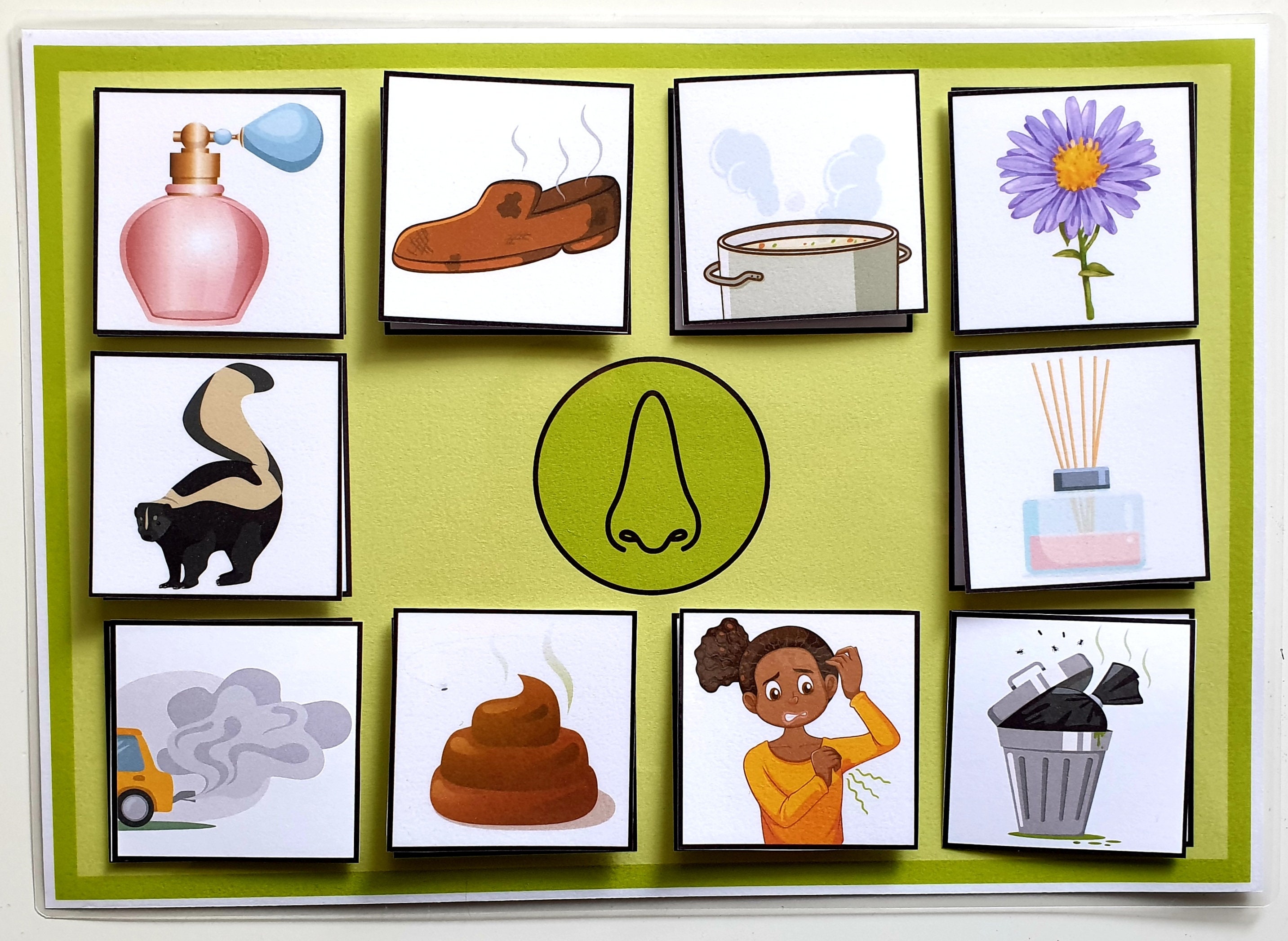 5 Senses Senses Worksheets Busy Book Educational Material for Children ...