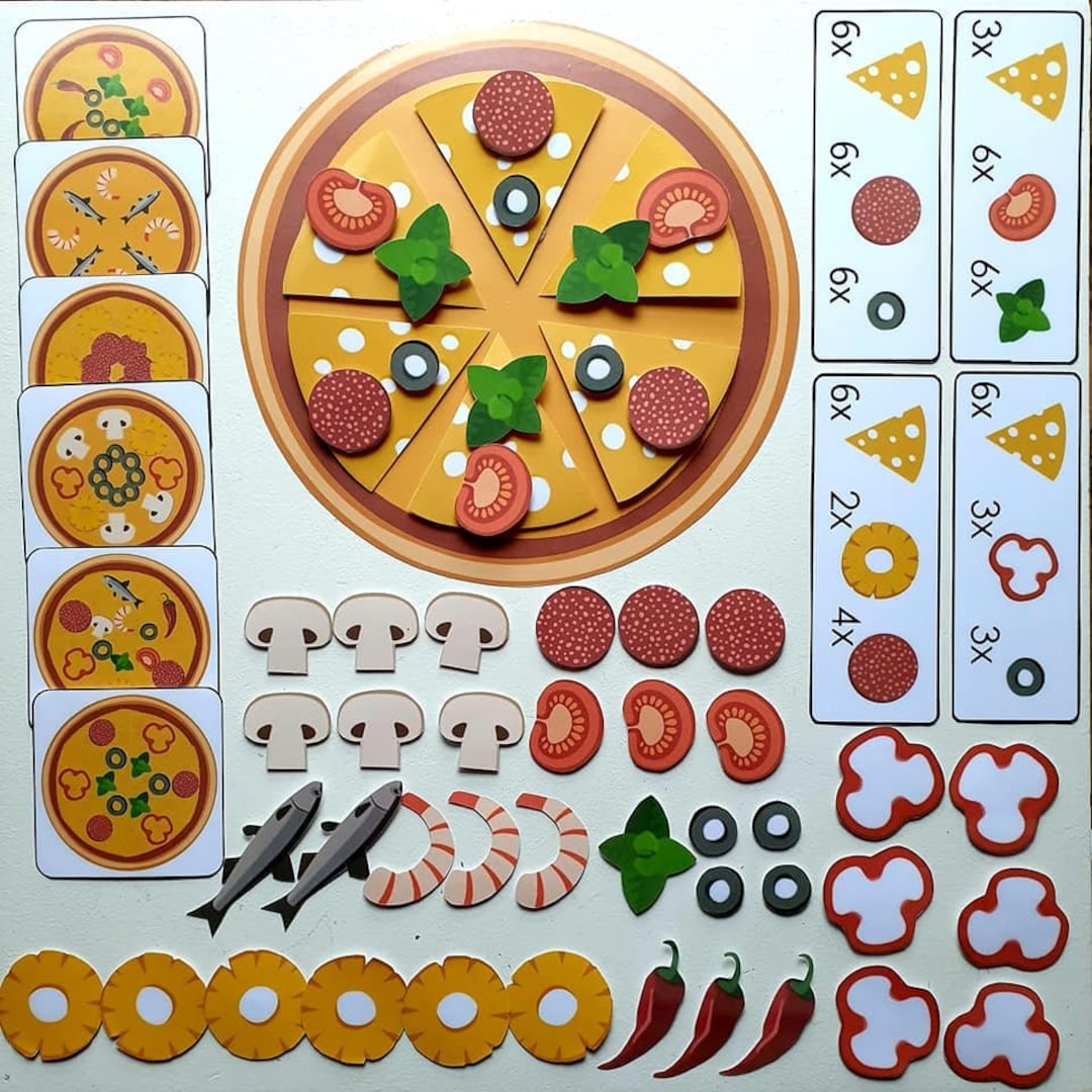 Pizza Ingredients Worksheets Make Your Pizza 3in1 Educational Material ...