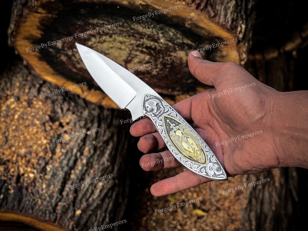 Vikings Knife Made in Antique Style, Hand Engraved Knife With Vikings ...