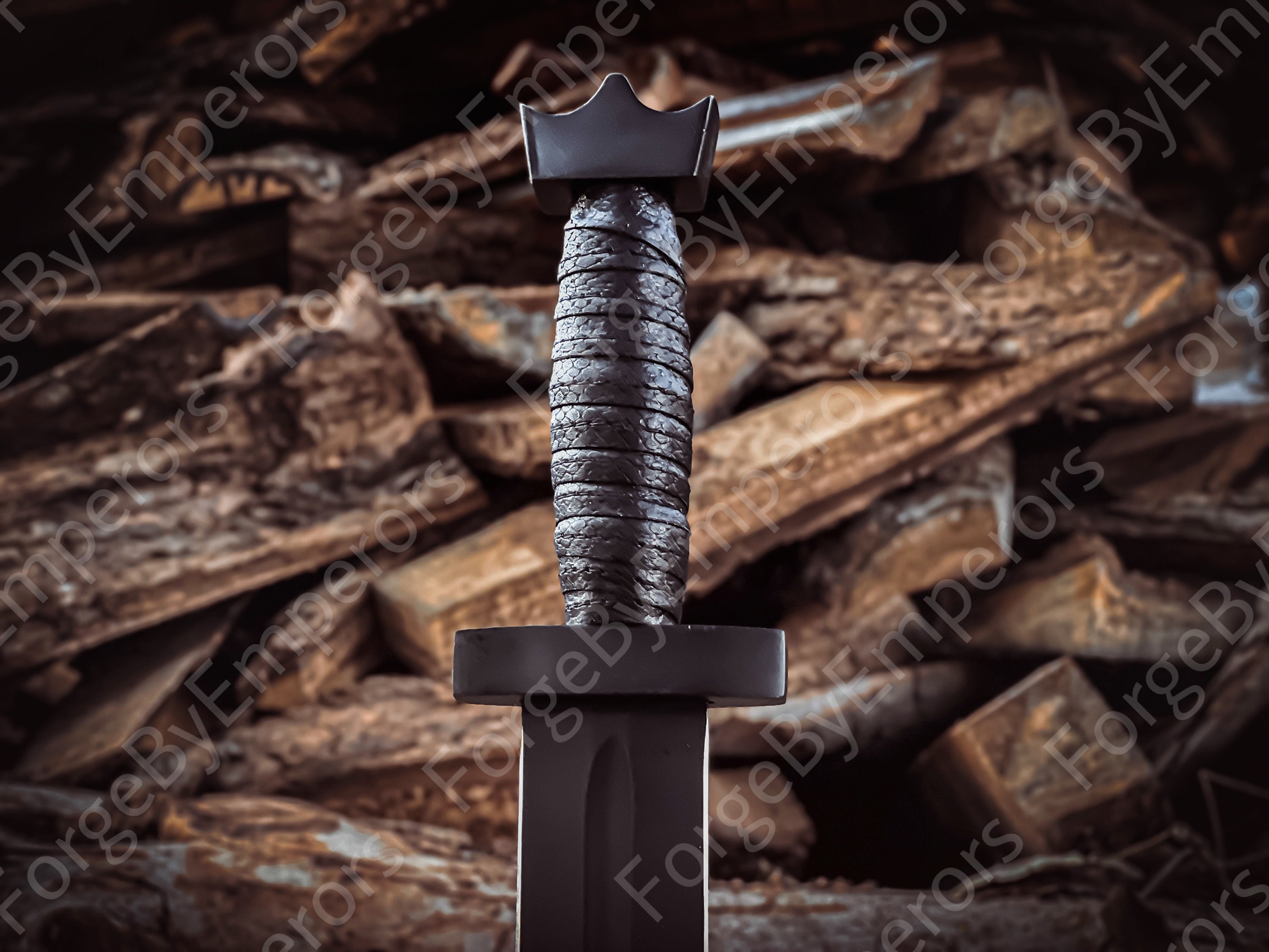 Real Medieval Viking Damascus Steel, Handmade Viking Sword With ...