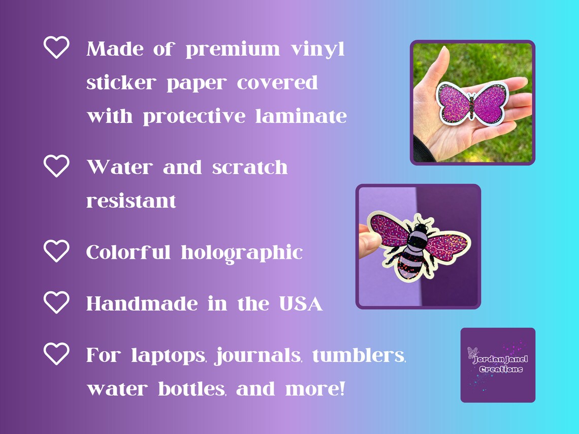 Dragonfly Holographic Sticker, Sparkly Fantasy Bug, Moody Celestial ...