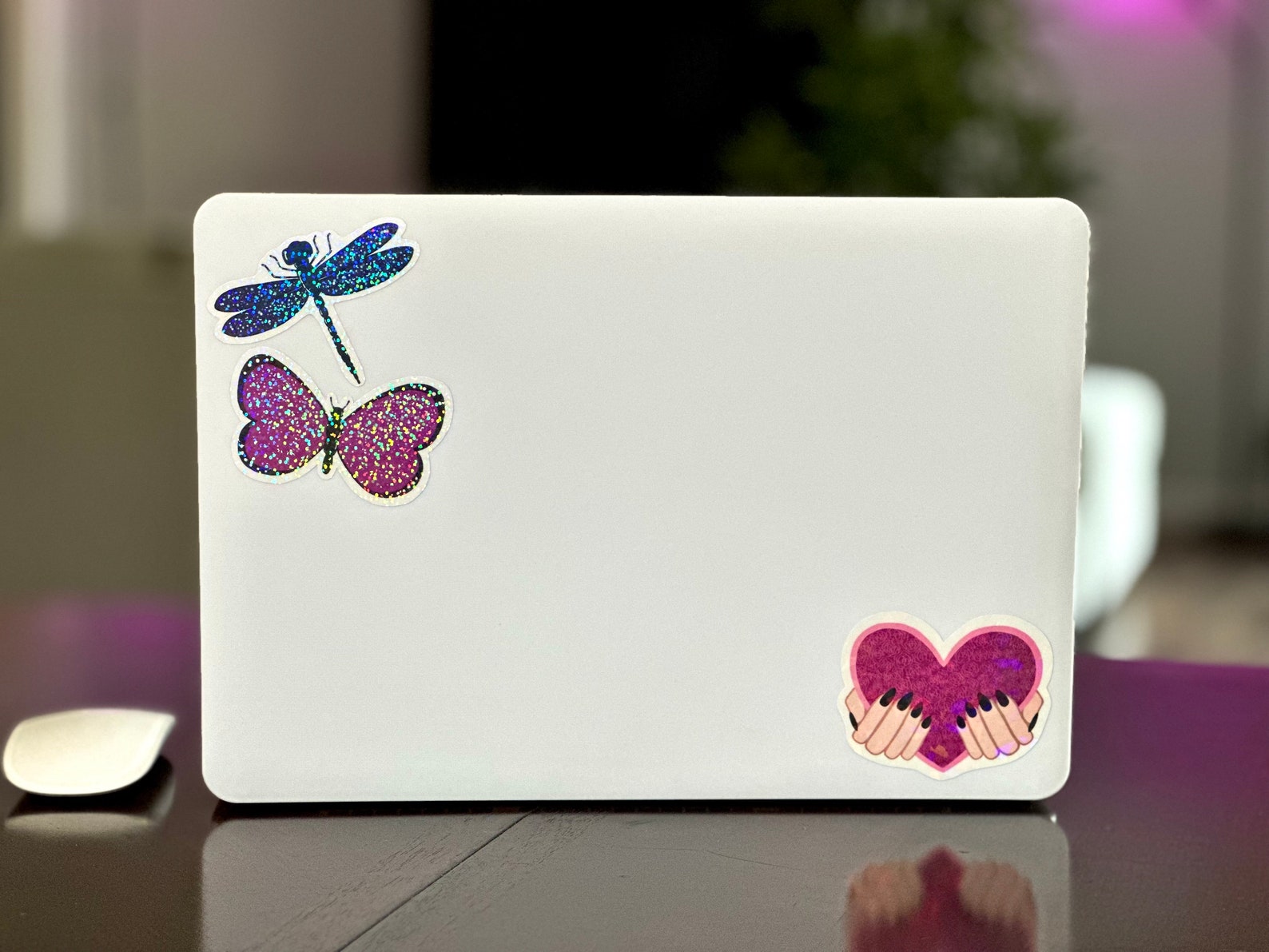 Dragonfly Holographic Sticker, Sparkly Fantasy Bug, Moody Celestial ...