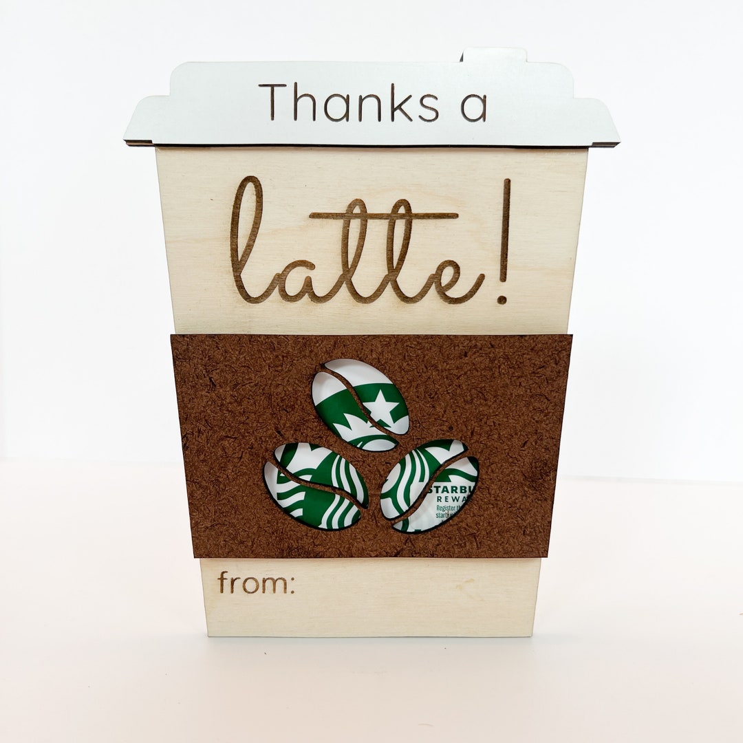 Teacher Gift Card Holder, Coffee Cup Card Holder, Thank You Gift ...