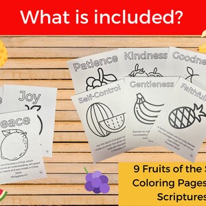 Fruits of the Spirit Printable Bible Bundle Bible Study for Kids ...