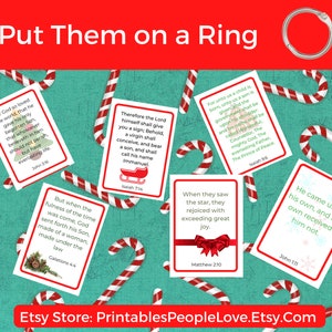 Printable Christmas Scripture Cards for Kids-bible Verses-jesus Birth ...