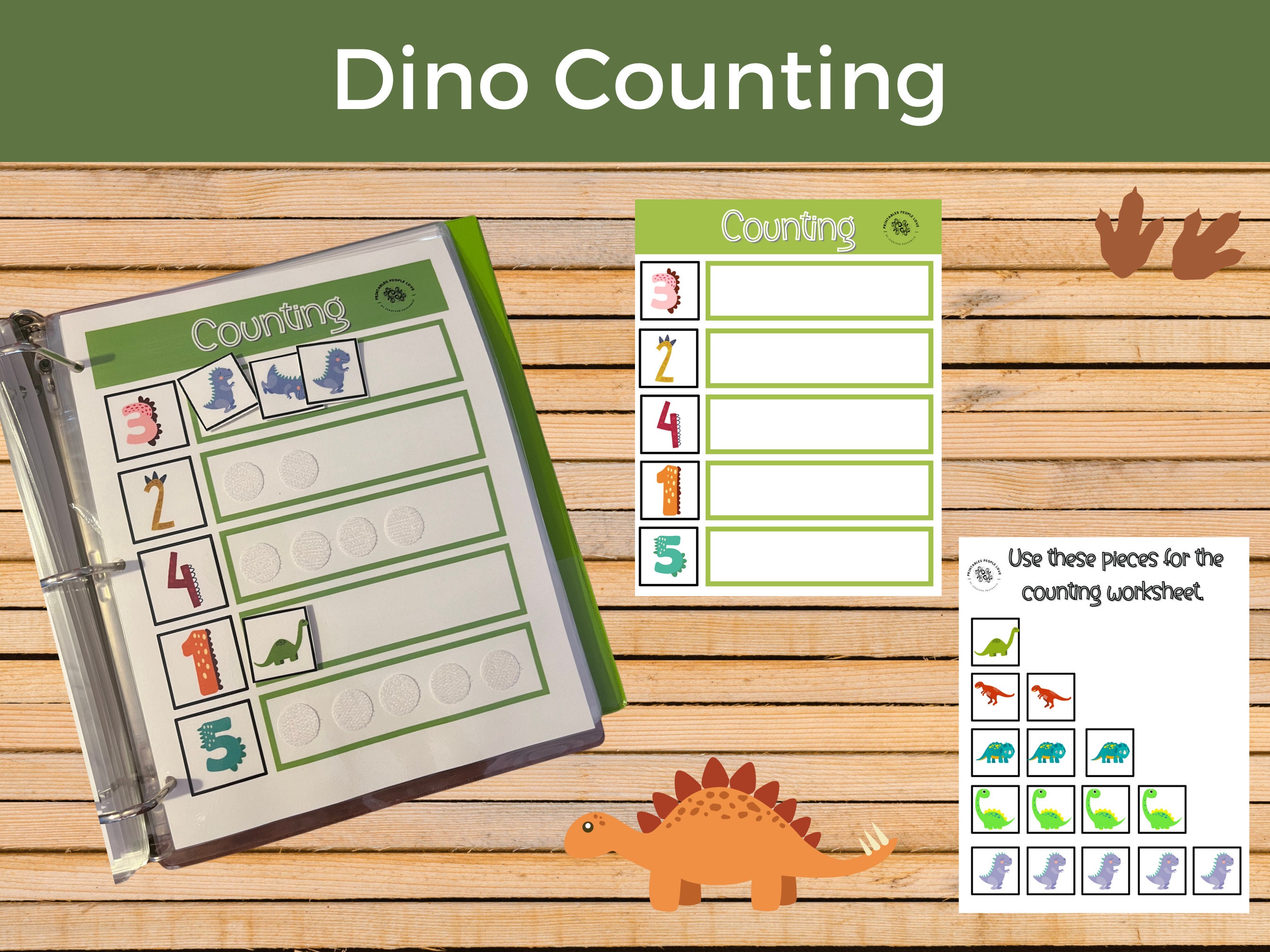 Dinosaur Busy Binder Printable Toddler Busy Book Quiet Book - Etsy