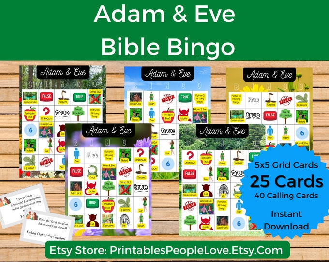 Digital Bible Bingo, Printable Sunday School Bingo Game, Jesus Bingo ...