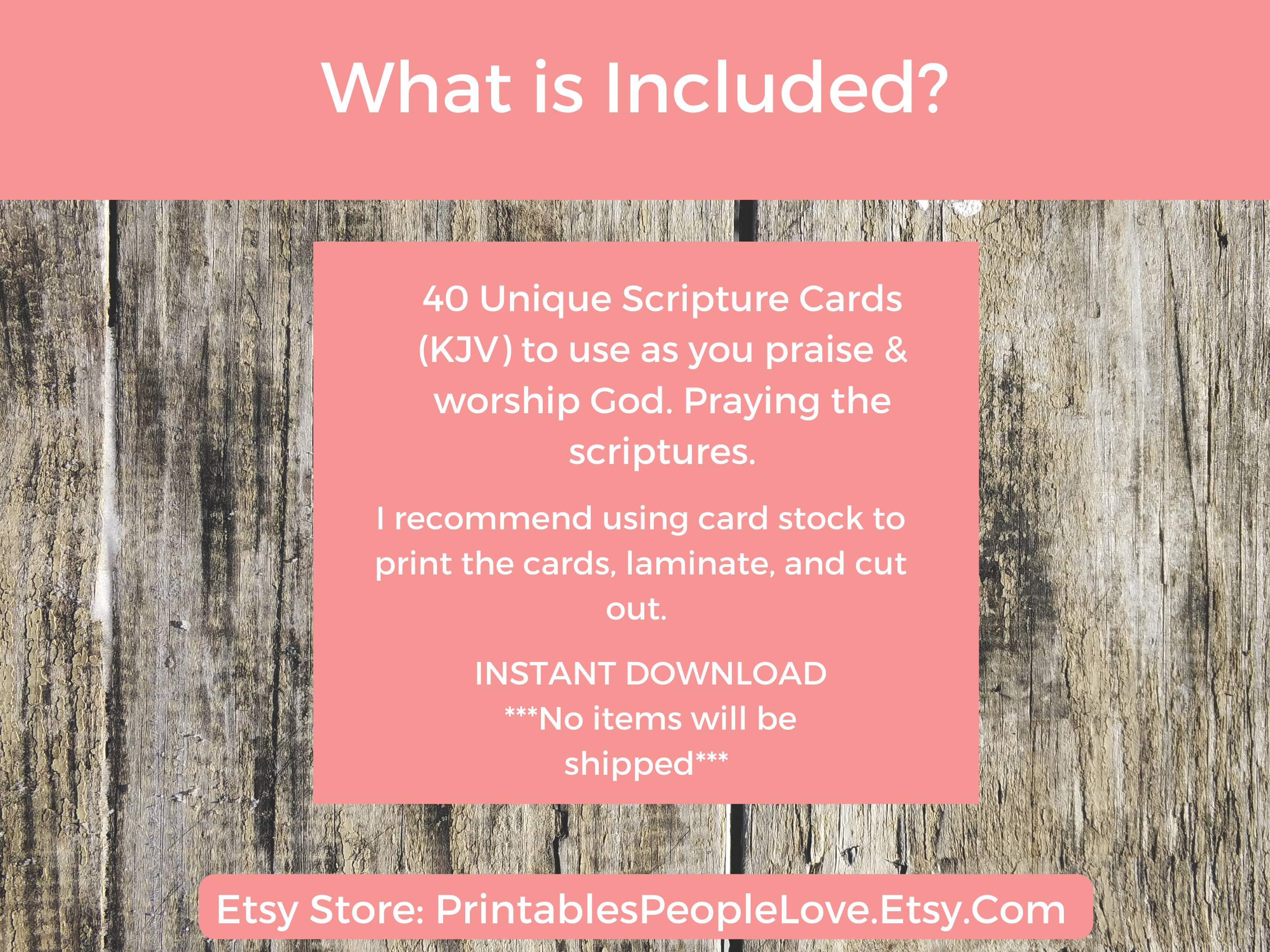 Praise & Worship Scripture Cards - Etsy